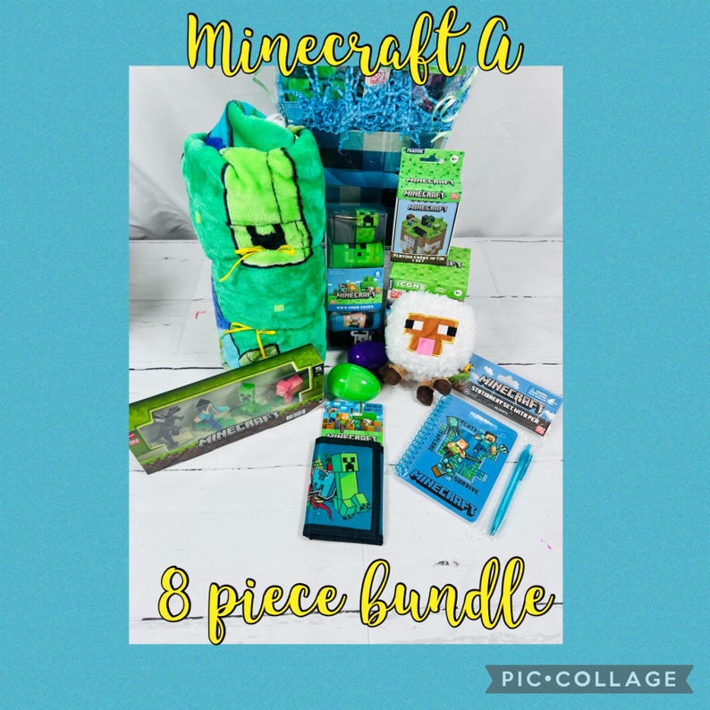 Minecraft Themed Easter Baskets | Prefilled Easter Basket | Deluxe ...