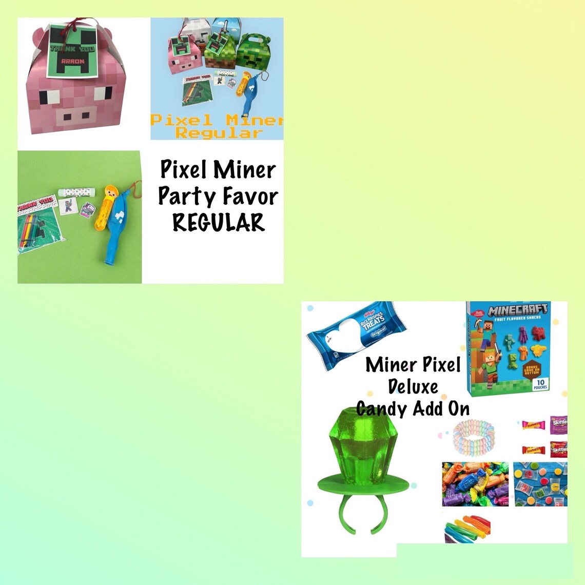 Personalized Character Birthday Party Favors: Themed Goodie Bags - Etsy