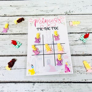 Princess Girls TIC TAC TOE Party Favors Girls Party Handouts Princess ...