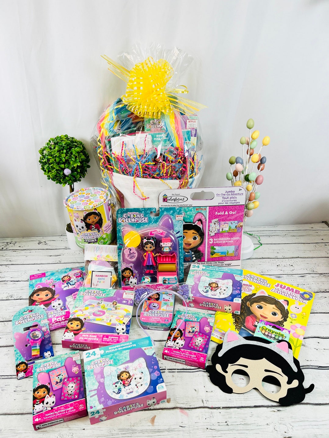Pre Filled Gabby Dollhouse Themed Gift Basket | Easter Basket | Girls ...