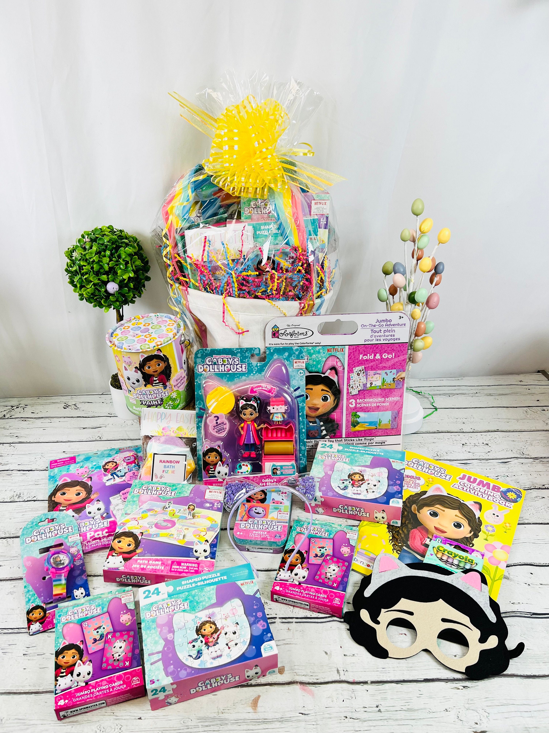 Pre Filled Gabby Dollhouse Themed Gift Basket Easter Basket Girls ...