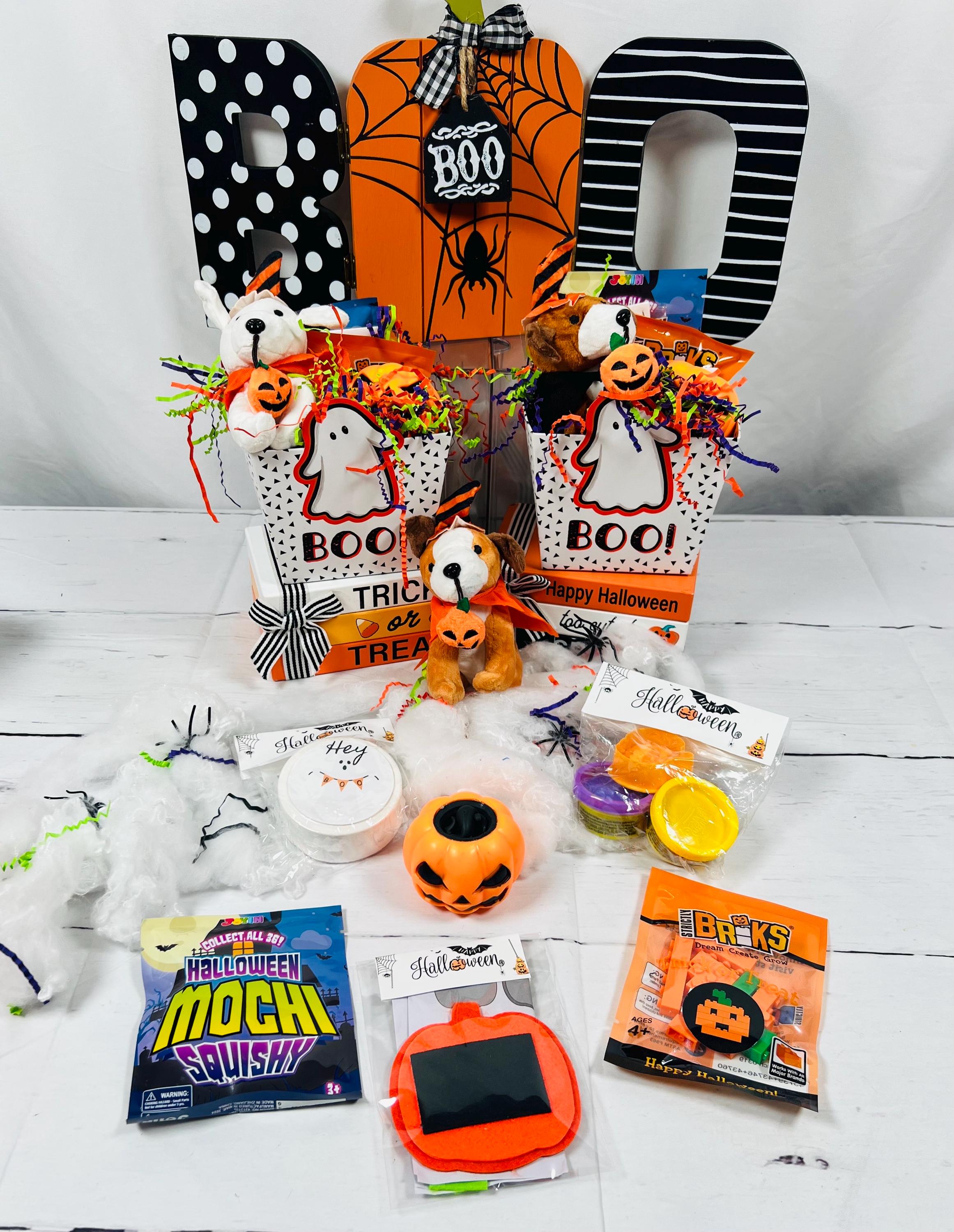 READY TO SHIP** Prefilled Halloween Boo Bucket: Stuffed Puppy, Squishy ...