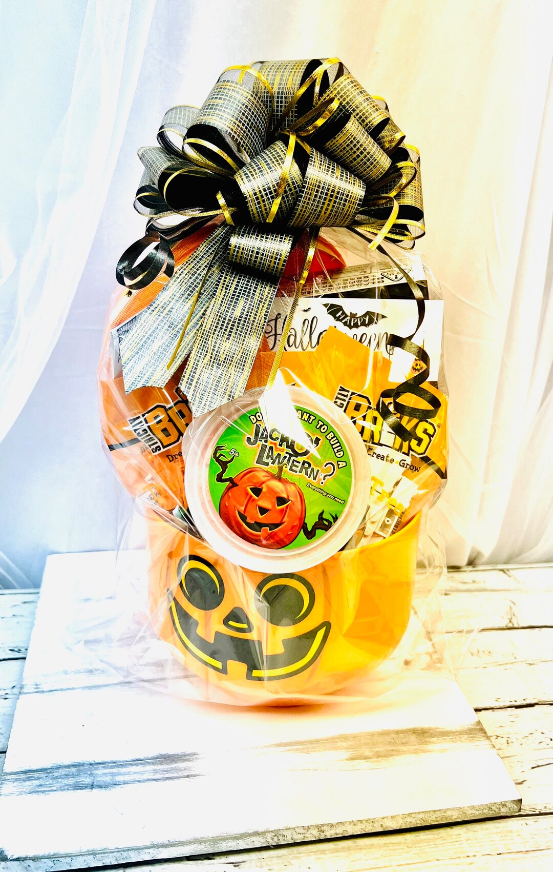 Lego Building Brick Kids Halloween Prefilled Bucket Trick or - Etsy