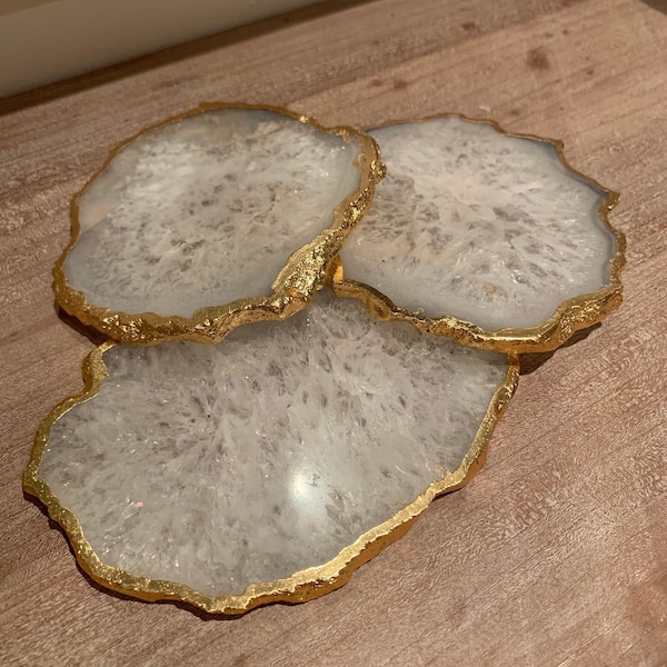 Gold Coasters - Etsy