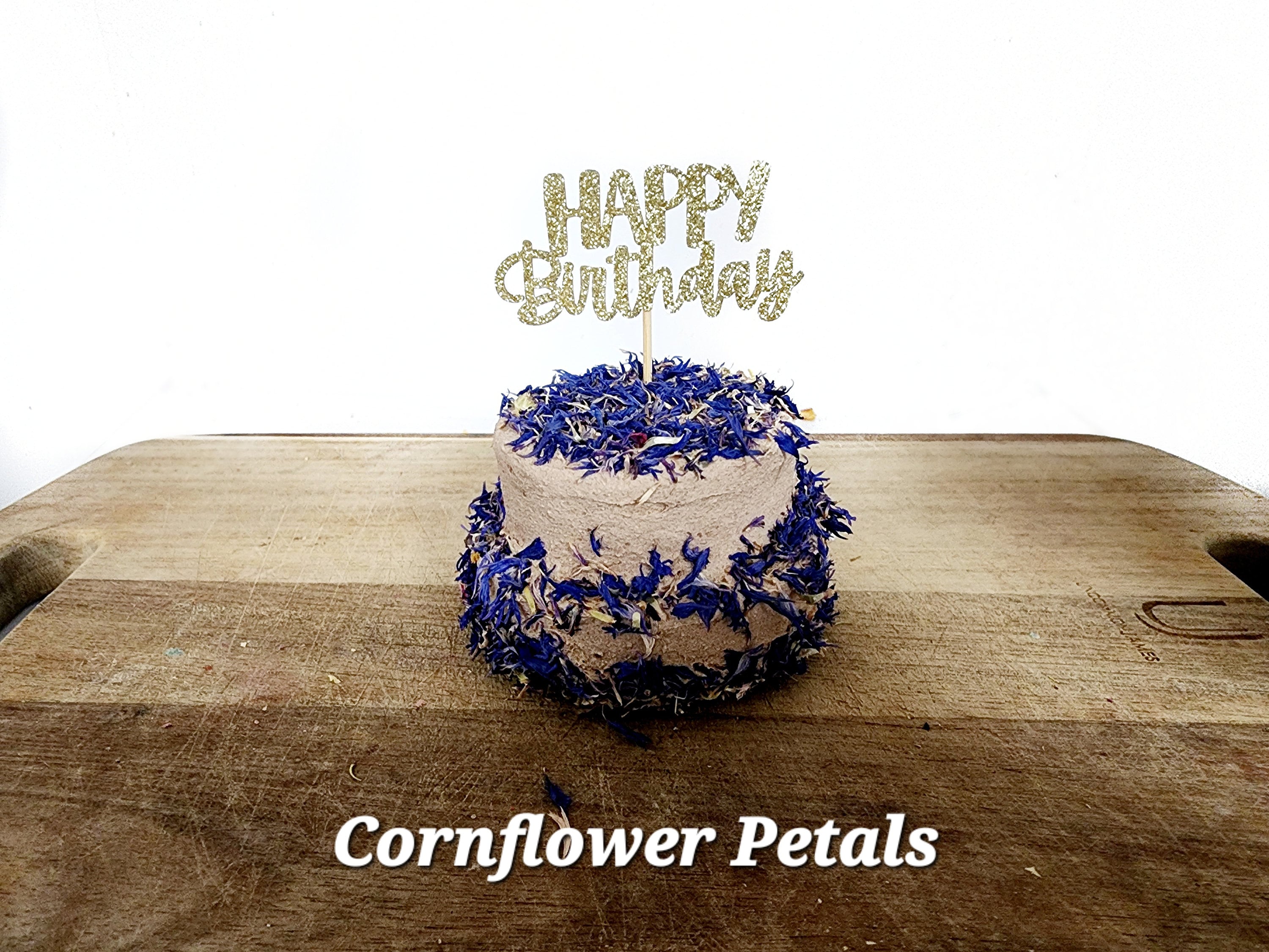 Double Tiered Cake + Sunflower Logs, Loofah Flagels and Macaroons - Etsy