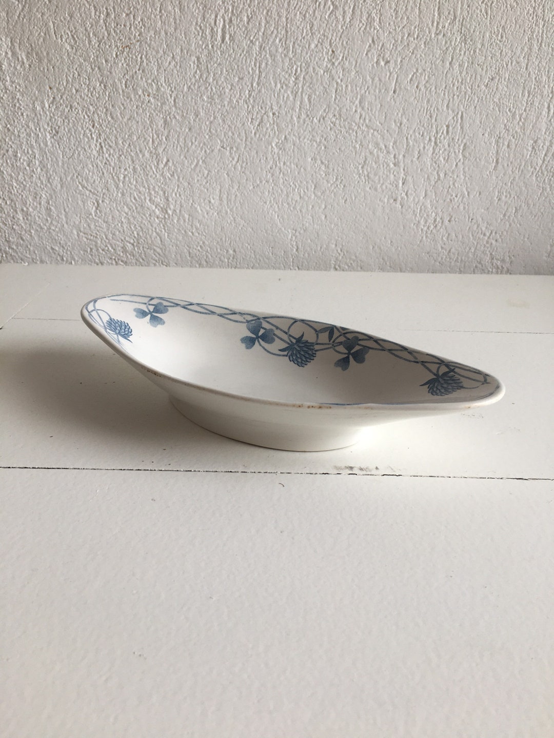 Vintage Serreguemines Trèfle Design Dish - Etsy