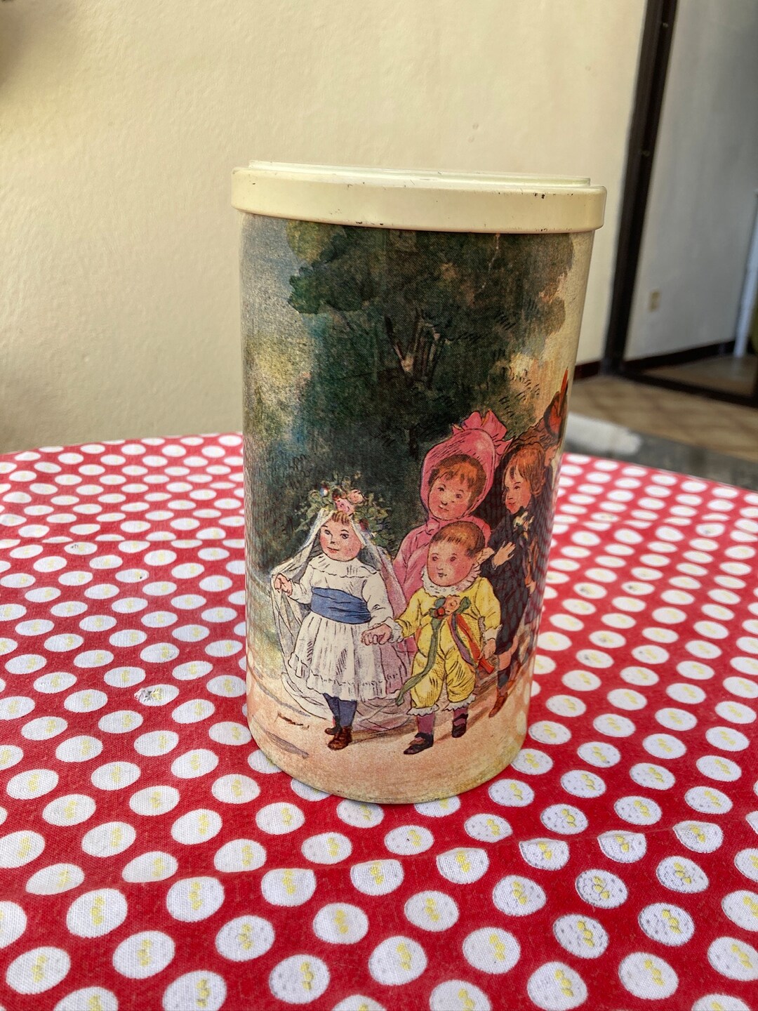 Vintage Confectionery Tin Massilly France Wedding Scene Children - Etsy