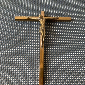 Vintage French Modernist Bronze Crucifix by Robert Mermet - Etsy