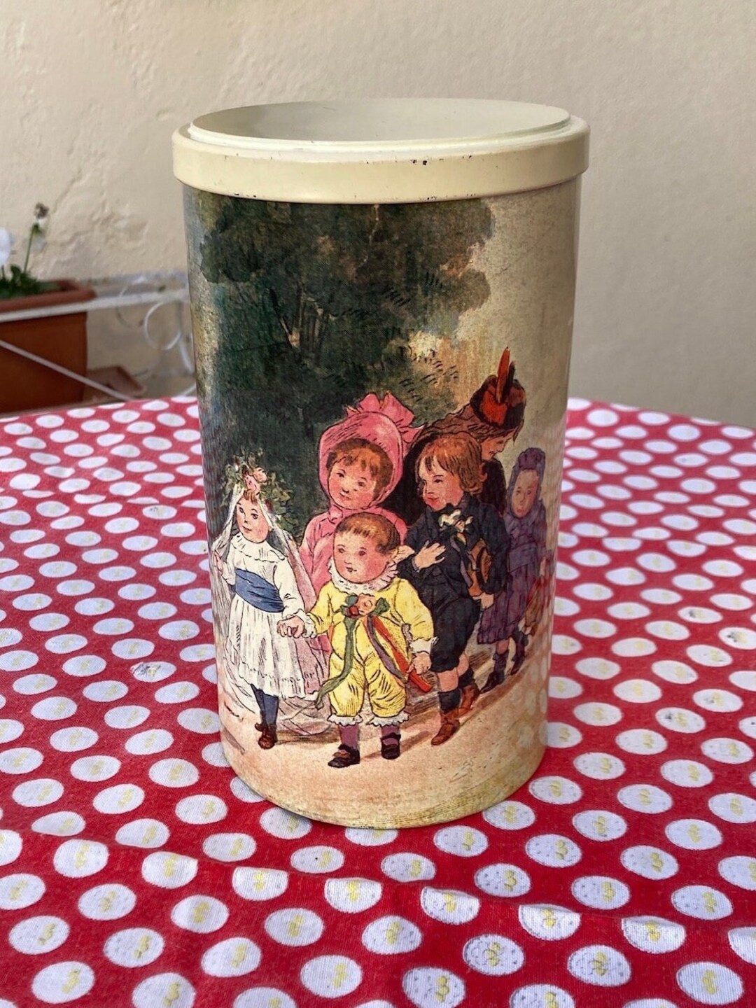 Vintage Confectionery Tin Massilly France Wedding Scene Children - Etsy