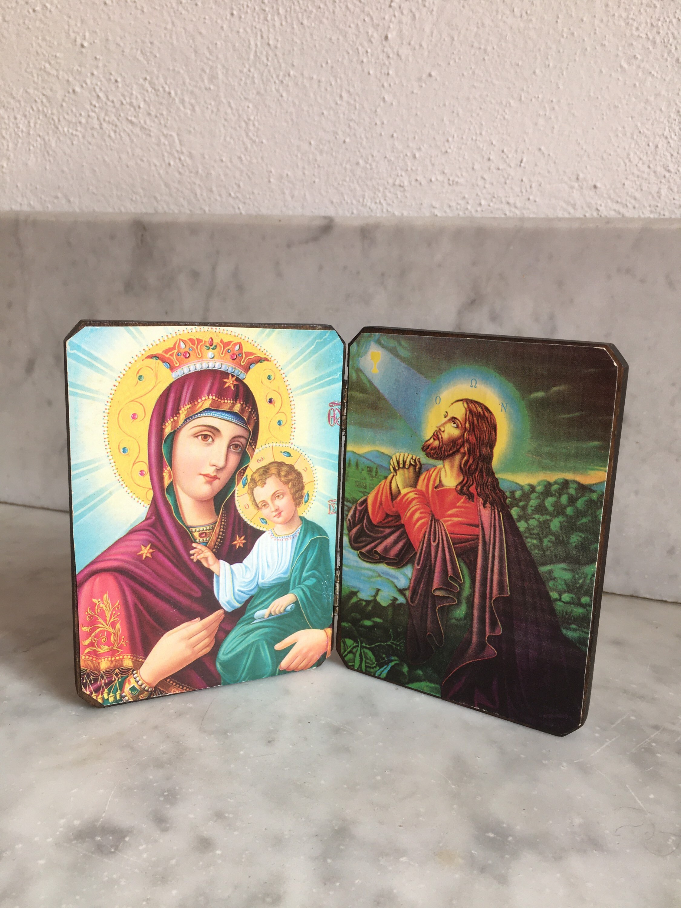 Folding Wooden Orthodox Religious Icon Vintage - Etsy