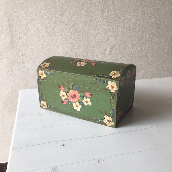 Painted Wooden Box - Etsy