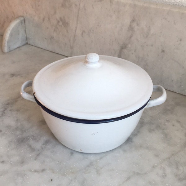 White Enamelware - Etsy