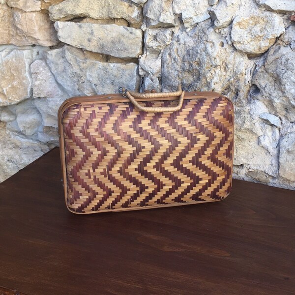 Rattan Suitcase - Etsy