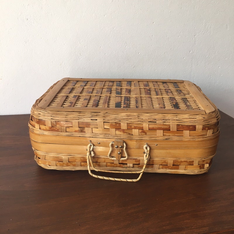 Rattan Suitcase - Etsy