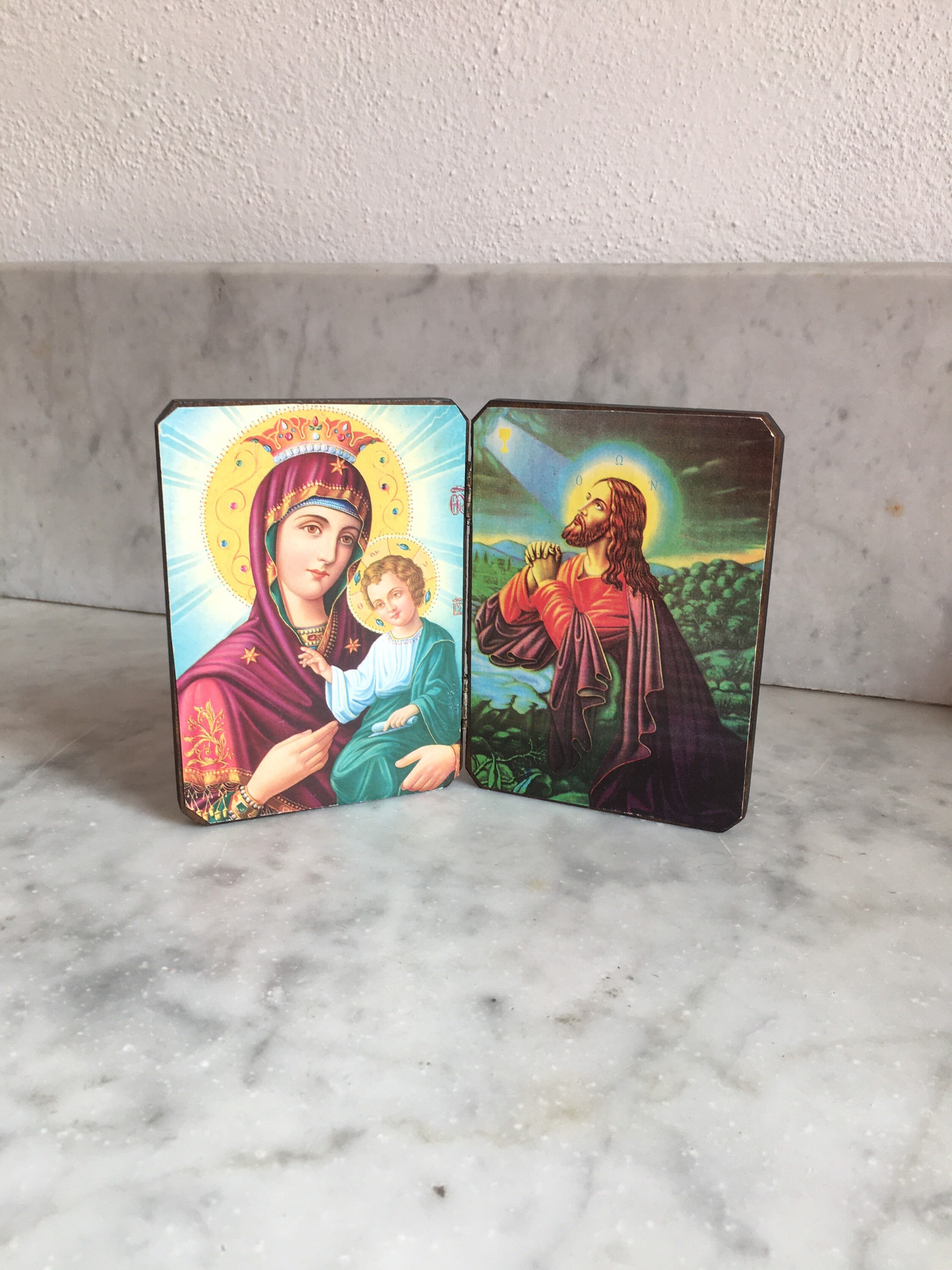 Folding Wooden Orthodox Religious Icon Vintage - Etsy