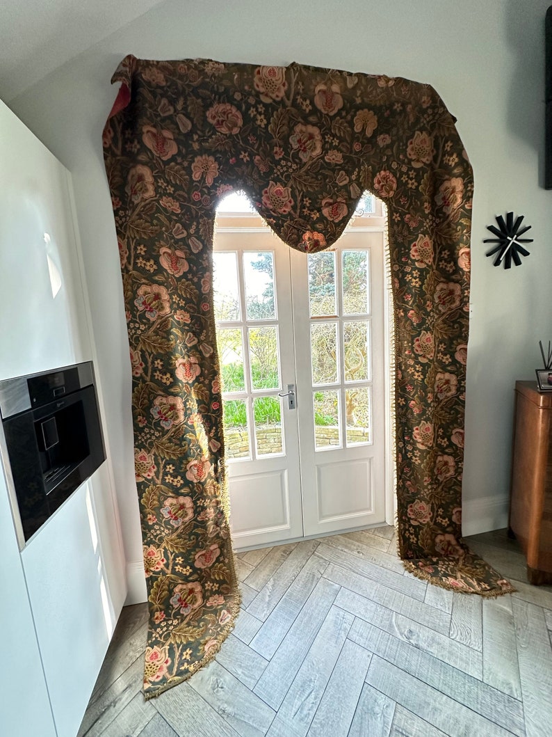 19th Century Antique French Chateau Pelmet Curtain Extra Large - Etsy