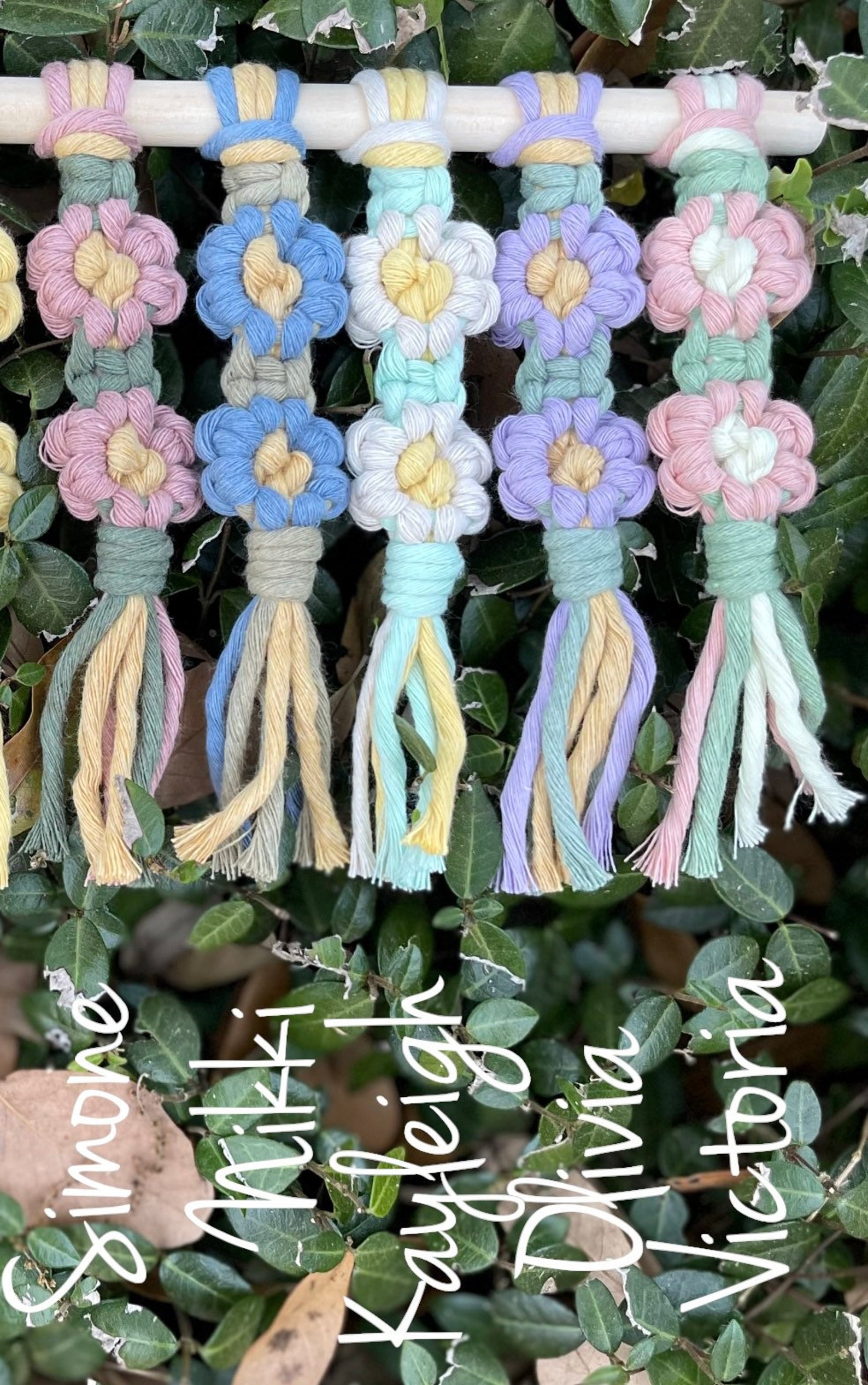 Macrame Daisy Bookmark// Flower Paper Clip// Macrame Flower - Etsy