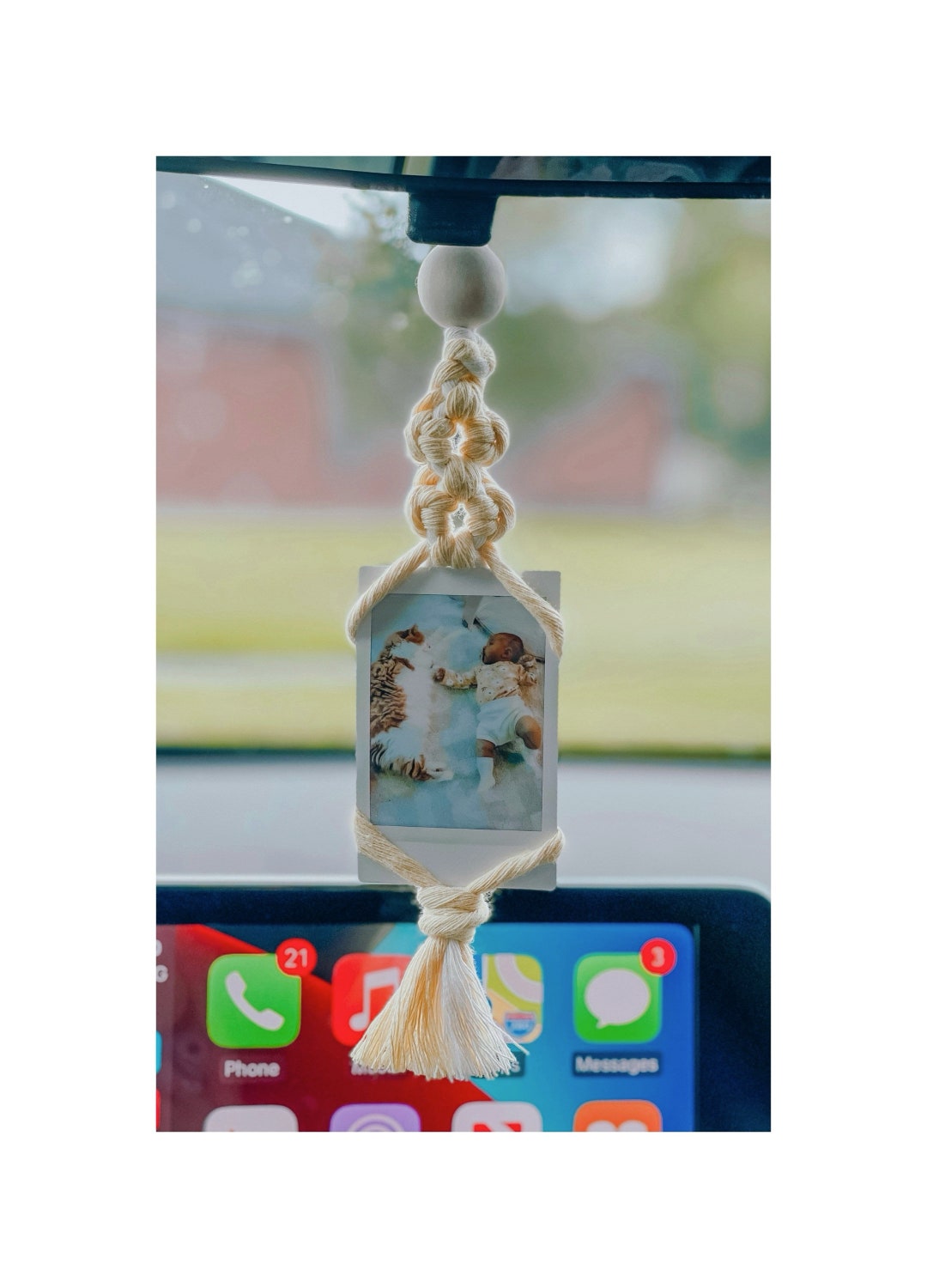 Instax Holder Car Charm // Macrmae Car Charm //handmade Car Charm ...