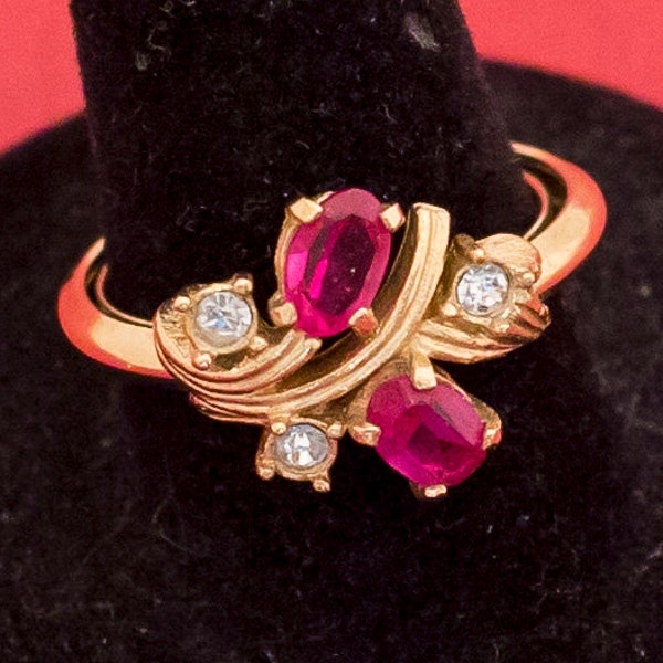 Avon Ruby Ring - Etsy