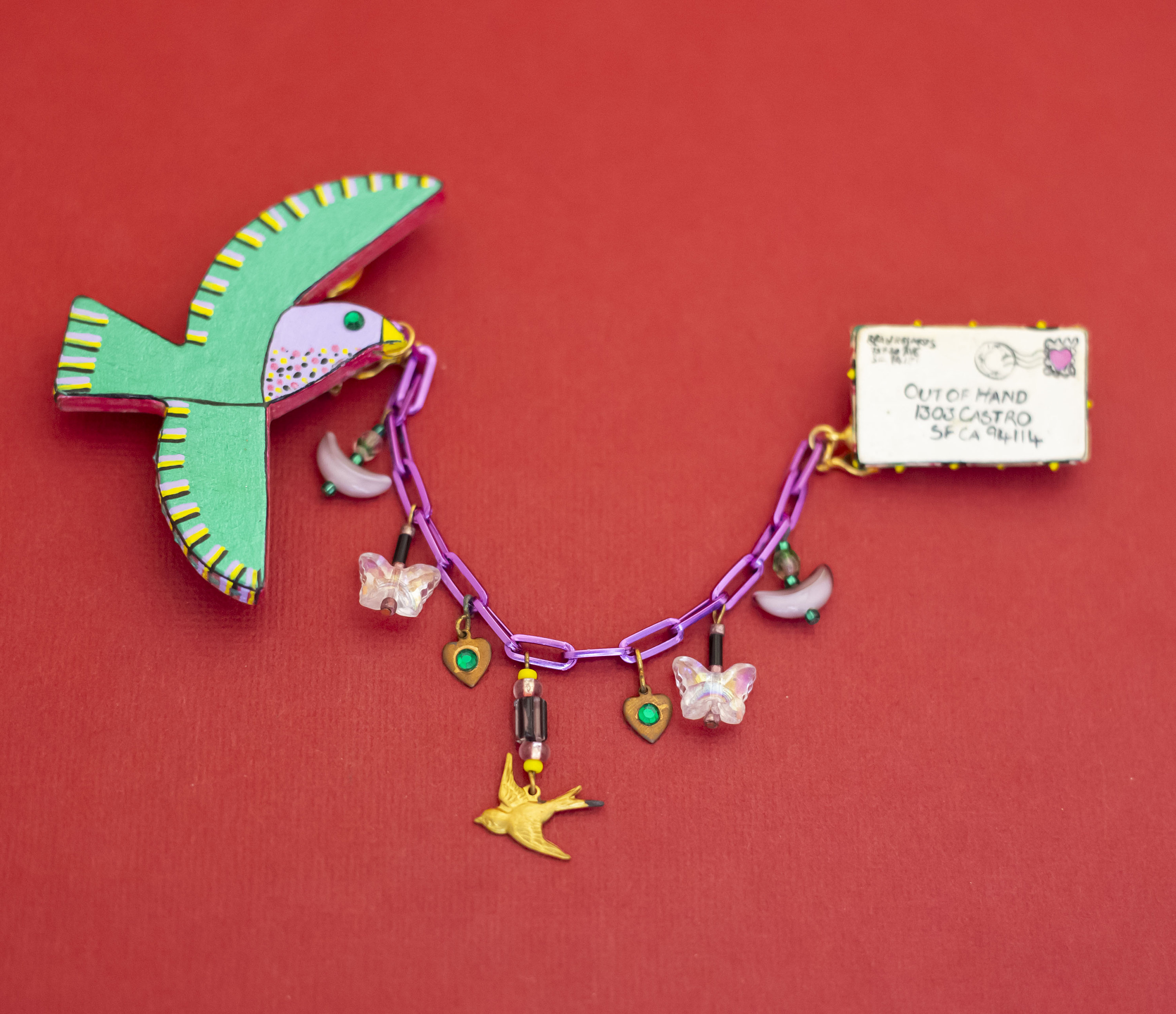 Vintage Art Nouveau Beautiful Chained Bird Adorable Brooch F36 - Etsy