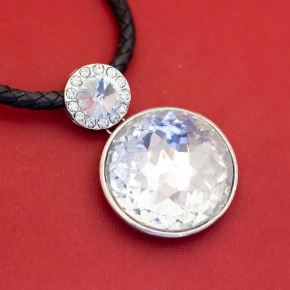 20 inch, Vintage Art Deco Colorless Circular Gem Blac… - Gem