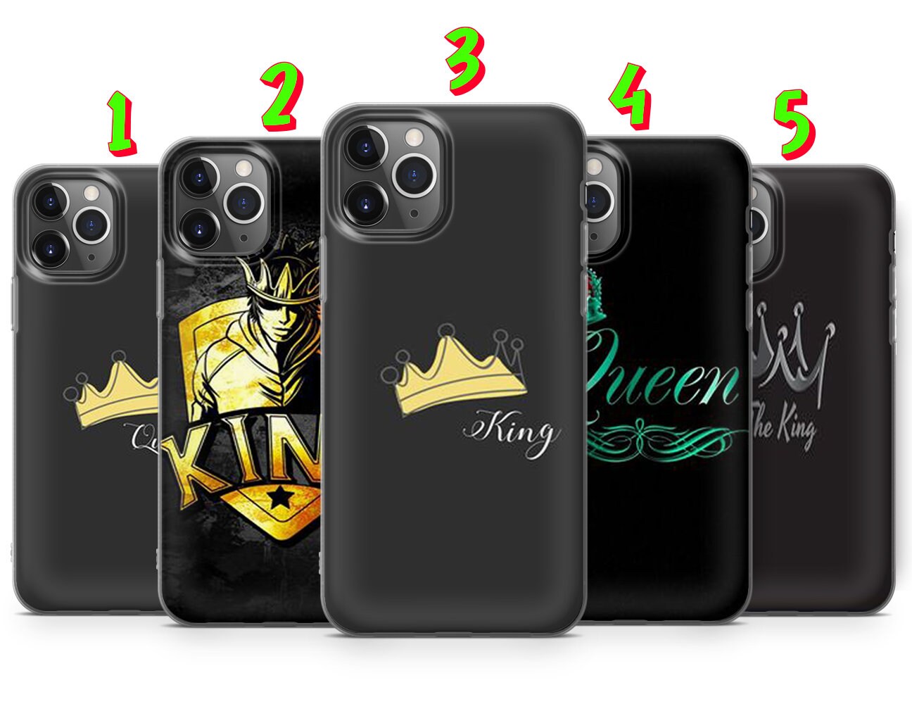 King and Queen Phone Case Cover Fit for iPhone 12 8 XS XR - Etsy