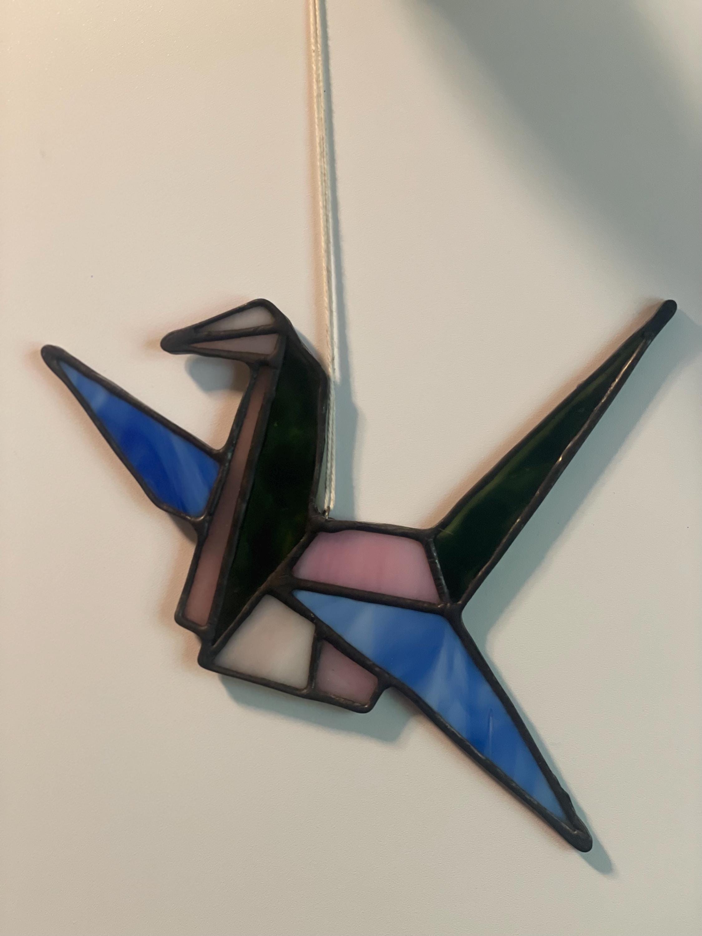 Oragami Crane Stained Glass - Etsy
