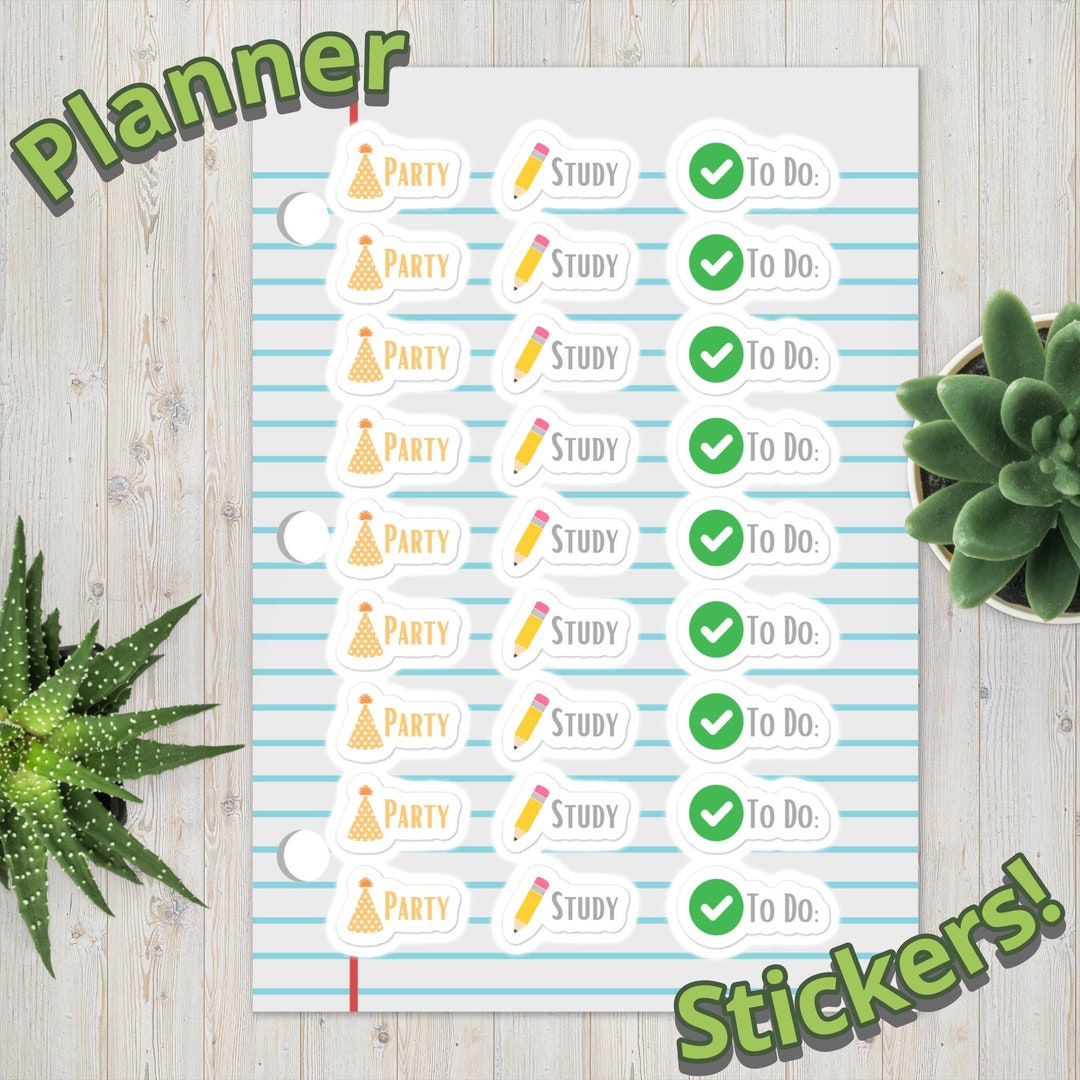 Planner Activities #2 Sticker Sheet - Etsy