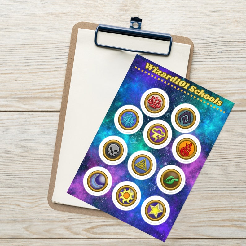 Wizard101 Sticker Sheet - Etsy