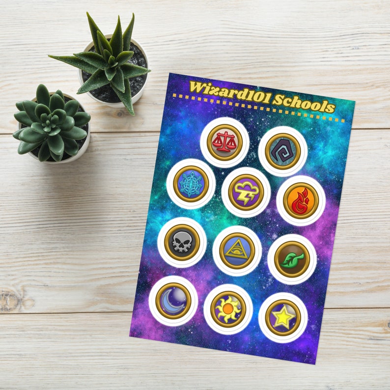 Wizard101 Sticker Sheet - Etsy
