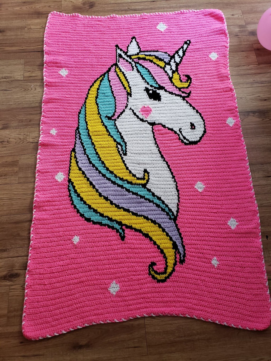 Unicorn Beauty Graphghan Pattern - Etsy