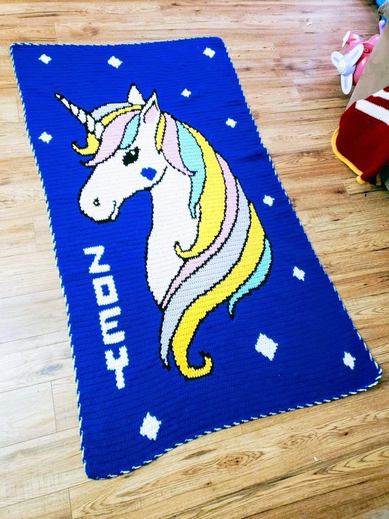 Unicorn Beauty Graphghan Pattern - Etsy