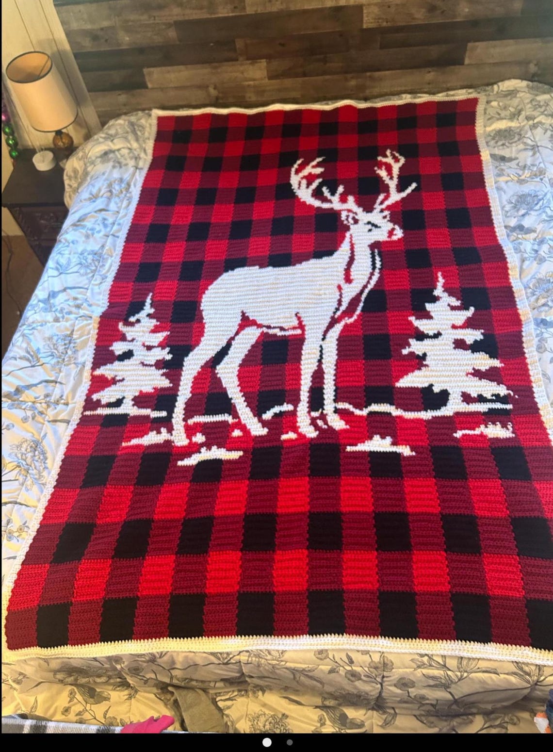 Plaid Forest Crochet Graphghan Pattern - Etsy