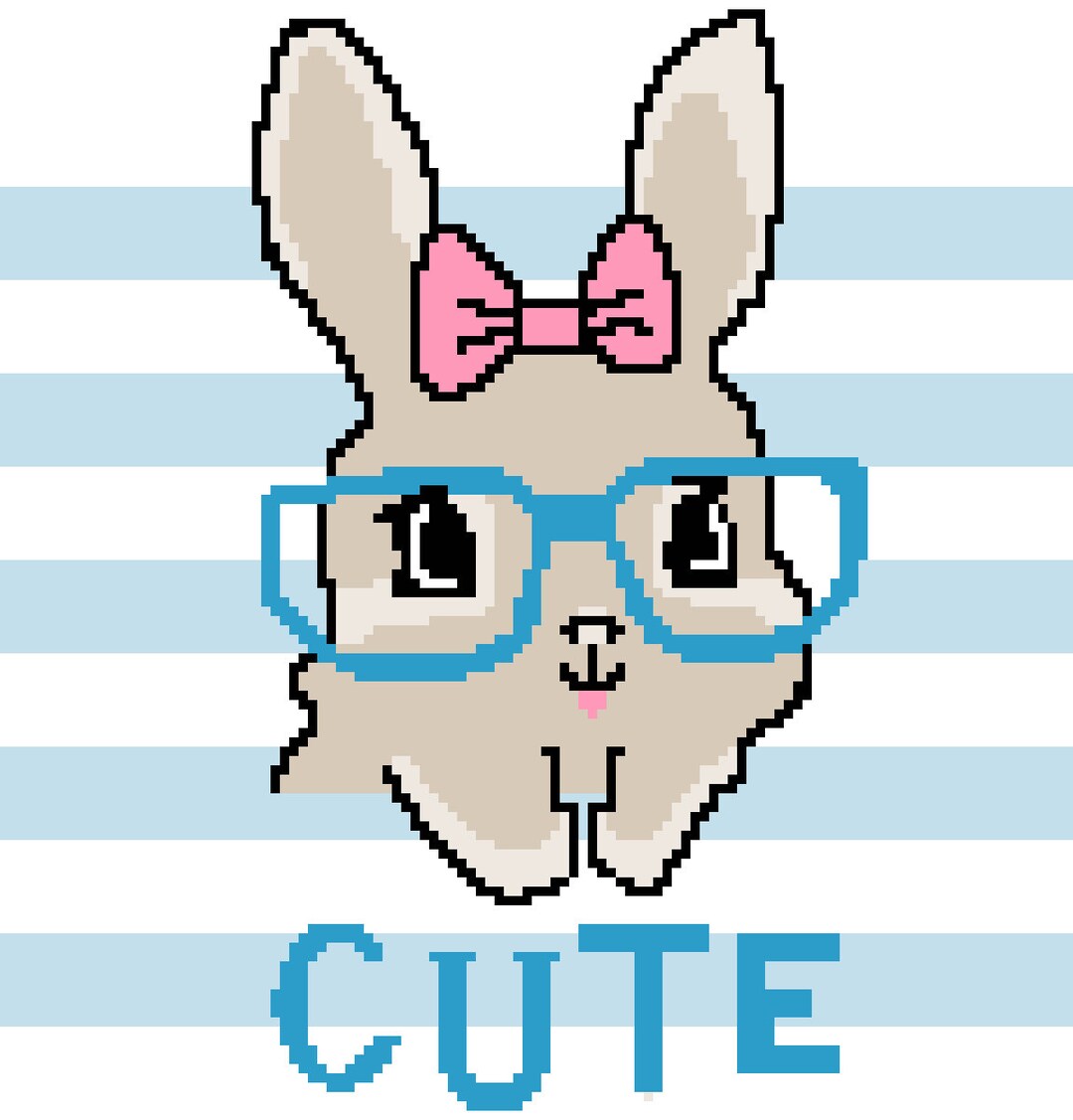 Cute Bunny C2c Graphghan Crochet Pattern - Etsy