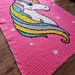 Unicorn Beauty Graphghan Pattern - Etsy