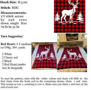 Plaid Forest Crochet Graphghan Pattern - Etsy