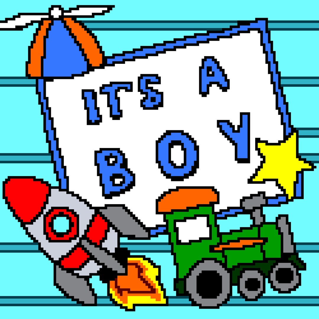 It’s a Boy Graphghan Crochet Pattern - Etsy