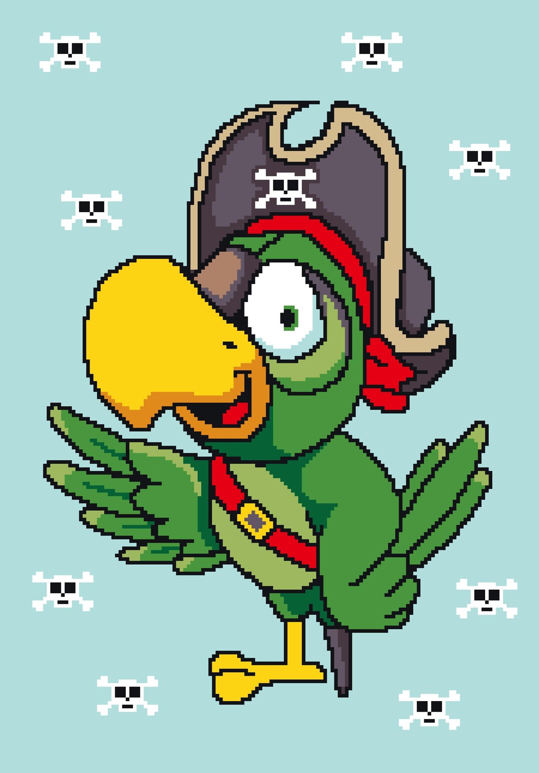 Peter the Pirate Crochet Graphghan Pattern - Etsy