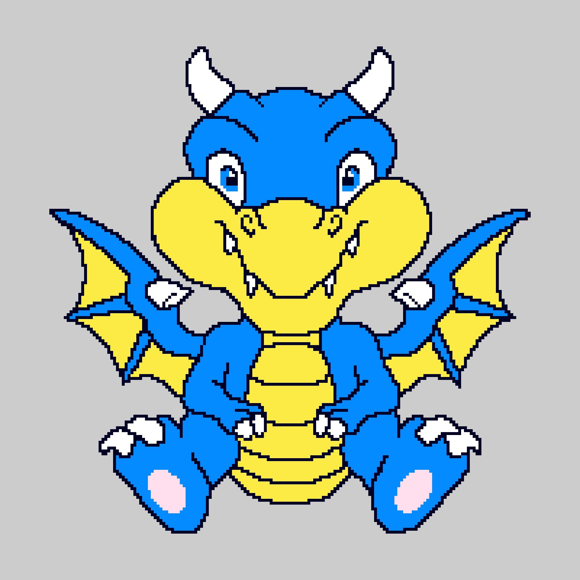 Xavier the Dragon Graphghan Pattern - Etsy