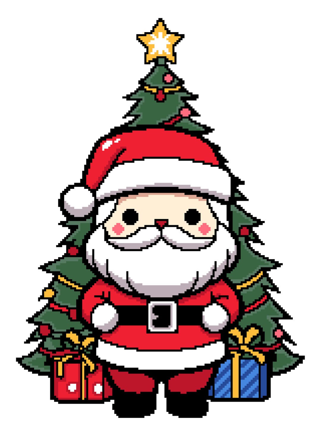 Santa Crochet Graphghan Pattern - Etsy