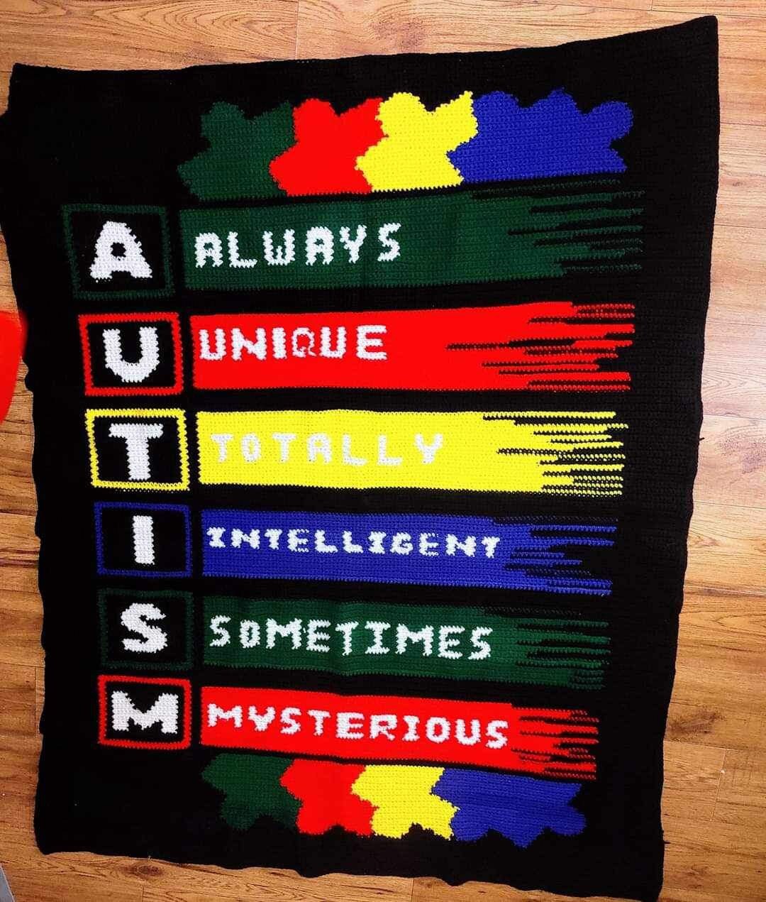 Autism Inspire Graphghan Pattern - Etsy