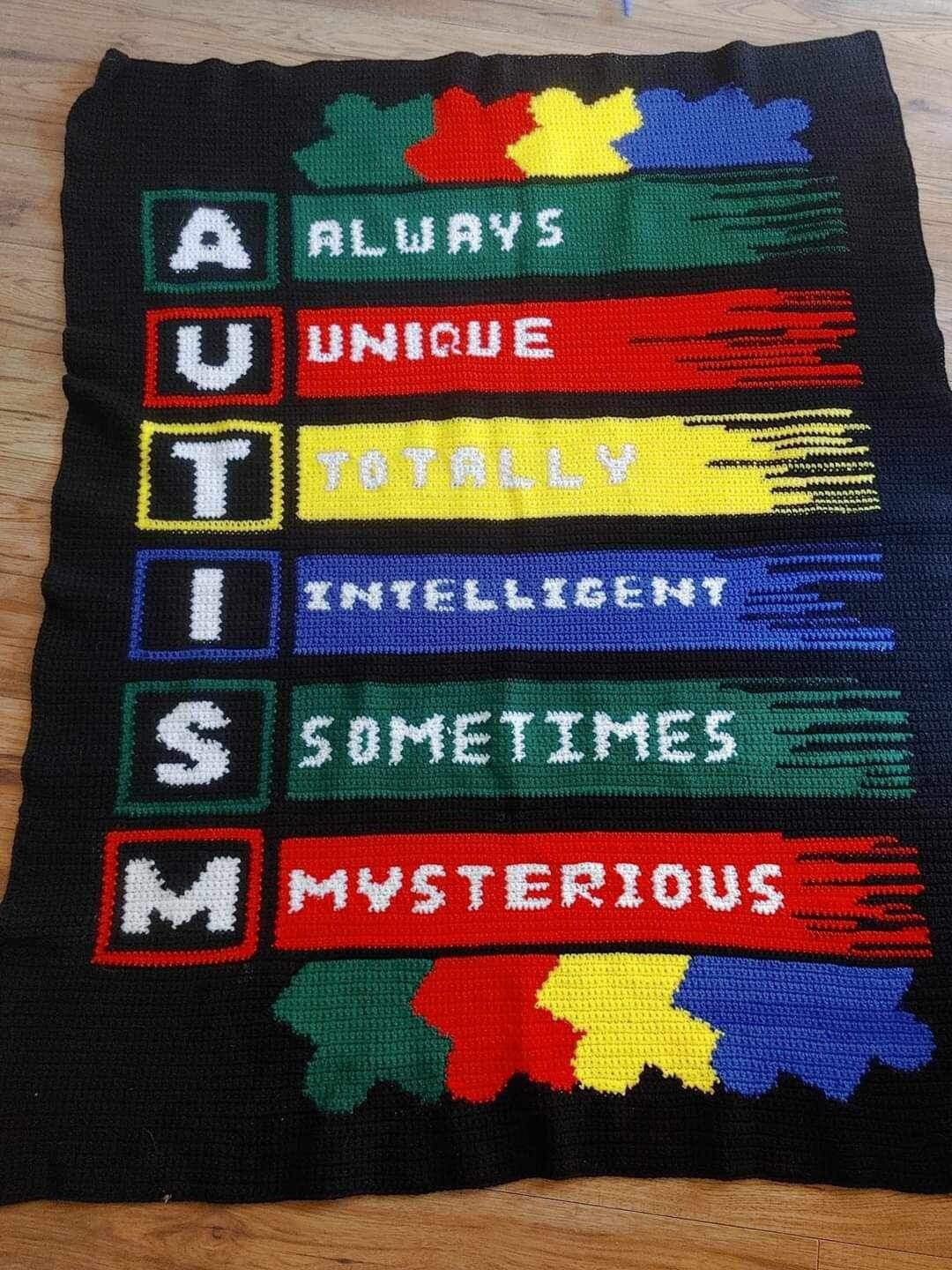 Autism Inspire Graphghan Pattern - Etsy