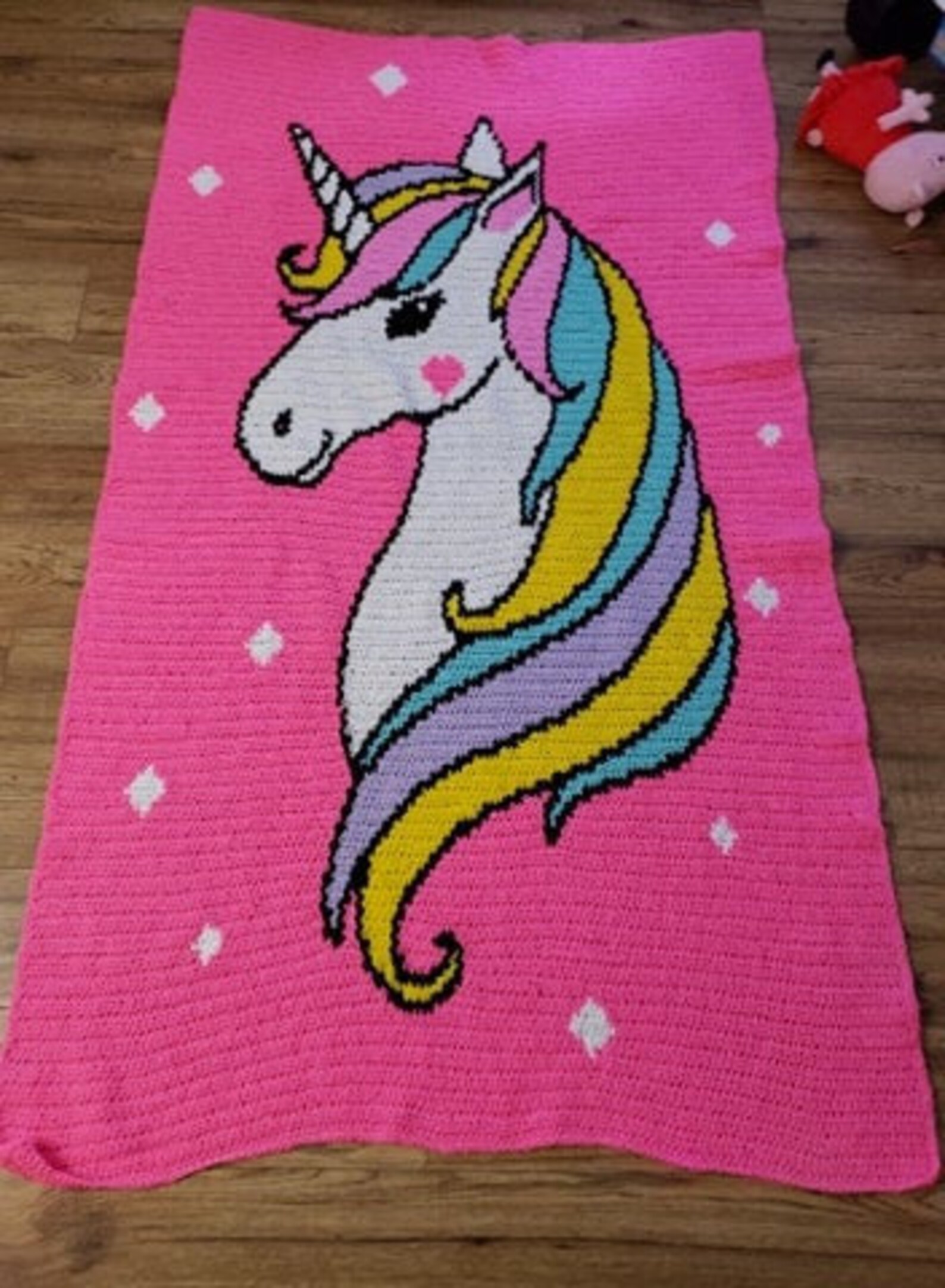 Unicorn Beauty Graphghan Pattern - Etsy