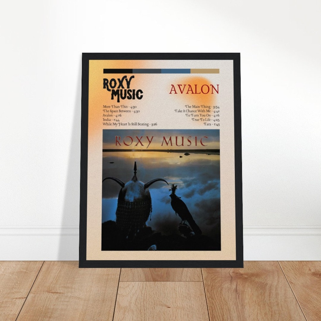 Framed Avalon Album Poster | Roxy Music Print | Original Iggie Art - Etsy