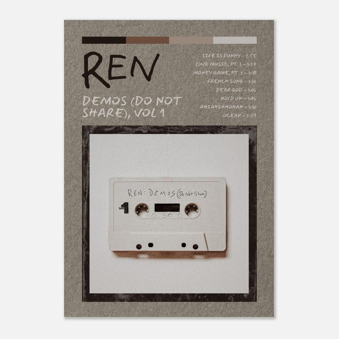 Unframed Ren Poster | Demos, Vol 1 Print | Original Iggie Art - Etsy