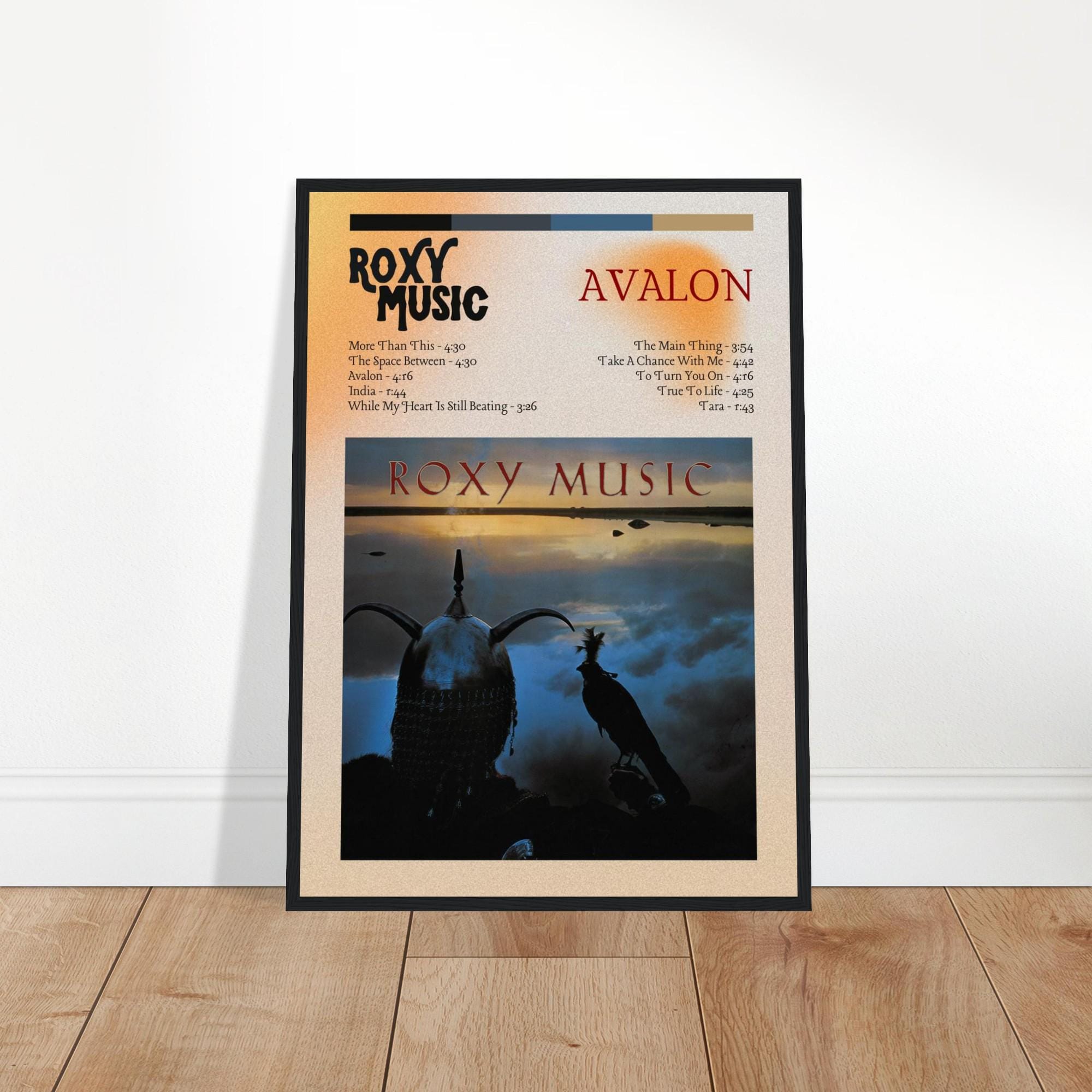 Framed Avalon Album Poster | Roxy Music Print | Original Iggie Art - Etsy