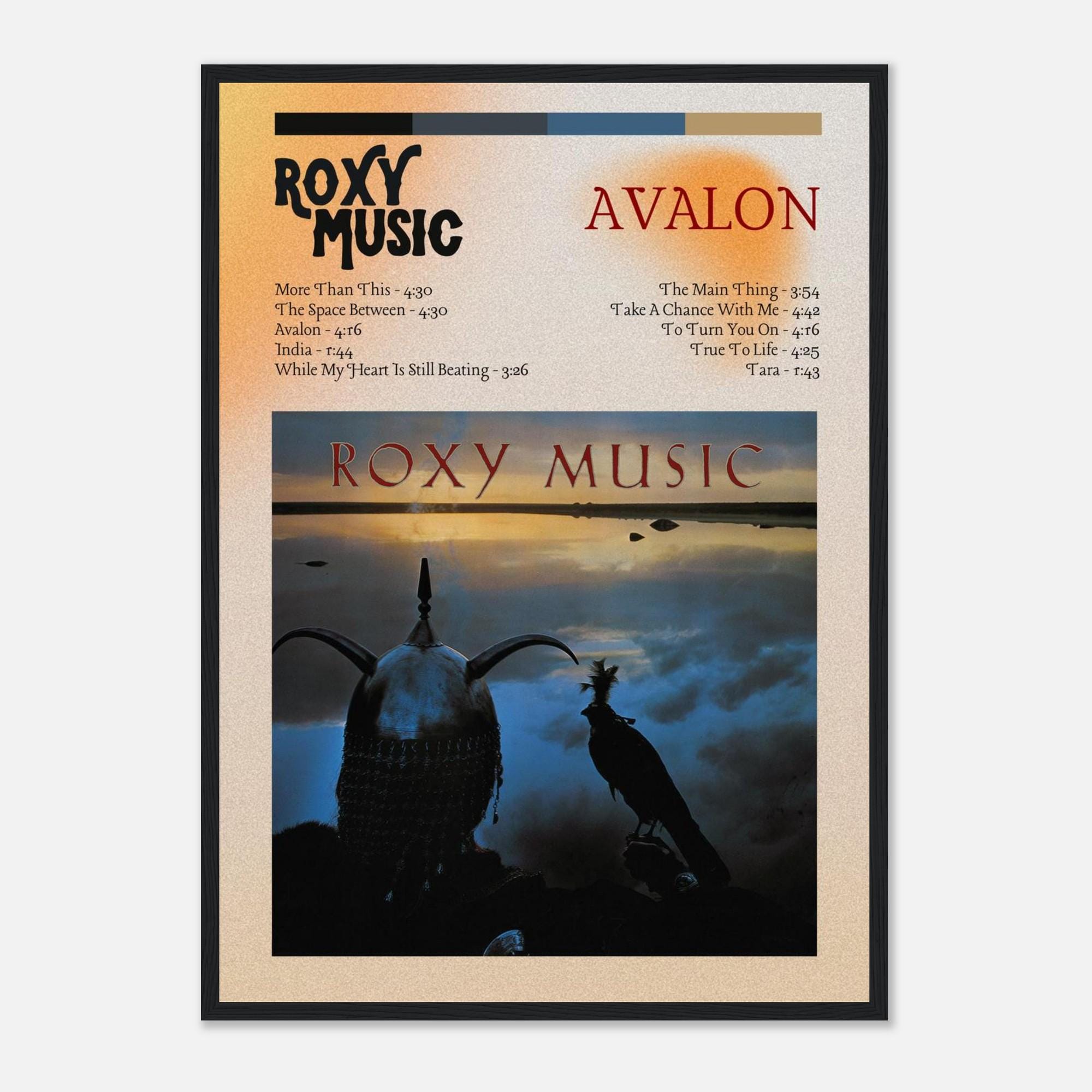 Framed Avalon Album Poster | Roxy Music Print | Original Iggie Art - Etsy