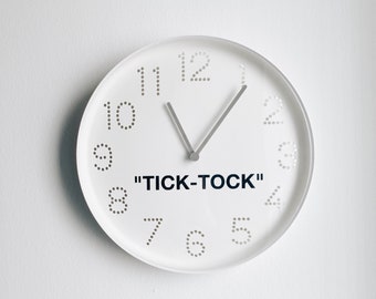 Off White Temporary Clock - Etsy