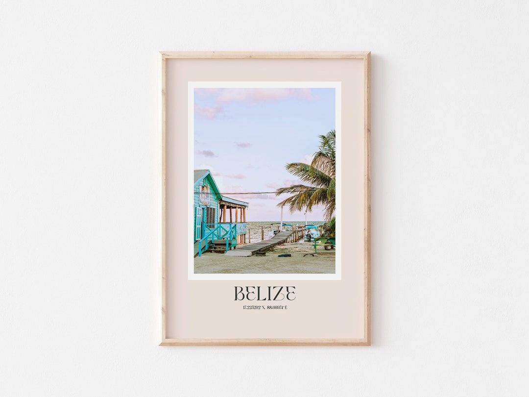 Belize Travel Print, Belize Poster, Belize Travel Photo, Belize Wall ...