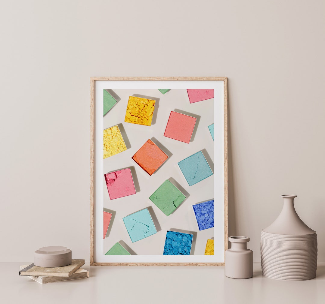 Colorful Eyeshadow Photo, Beauty Poster, Beauty Style Art Print ...